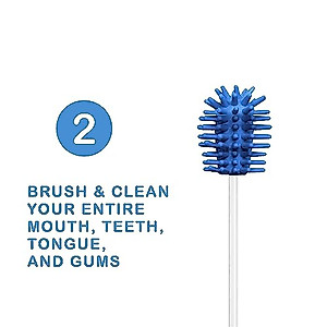 Fresh-Tips | Disposable Mini Toothbrush | Travel Toothbrush | Fresh Breath & White Teeth on The Go, Peppermint | 10 Pieces