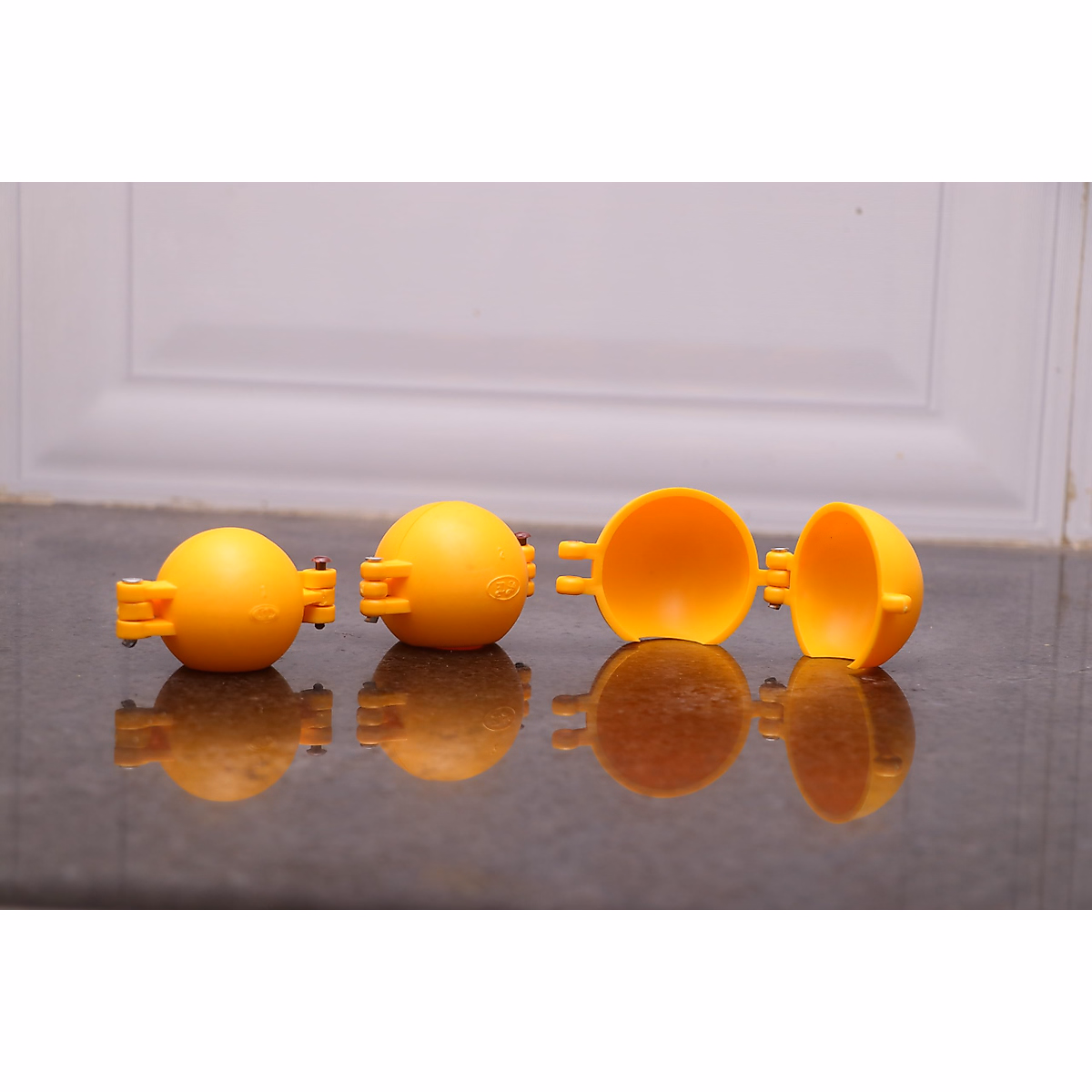 Garden Of Arts Ladoo Maker Mold Plastic Set of 3 in Three Sizes 1,2 and 3 No. Ladu Maker Mould Sancha for Ganpati Diwali Janmashtmi and Other Festival for Indian Mithai