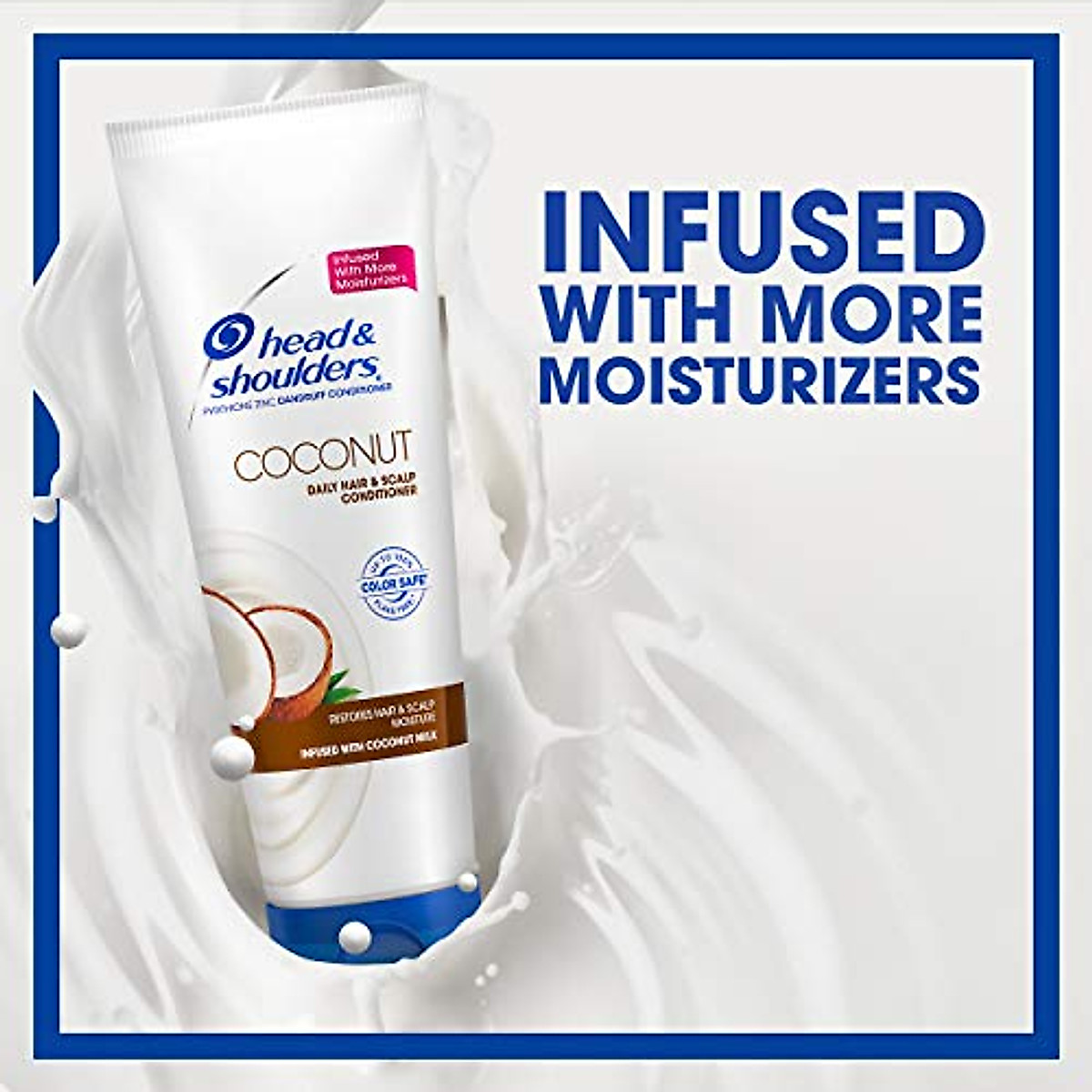 Head & Shoulders Coconut Fresh Anti-Dandruff Paraben Free Conditioner,10.9 fl oz