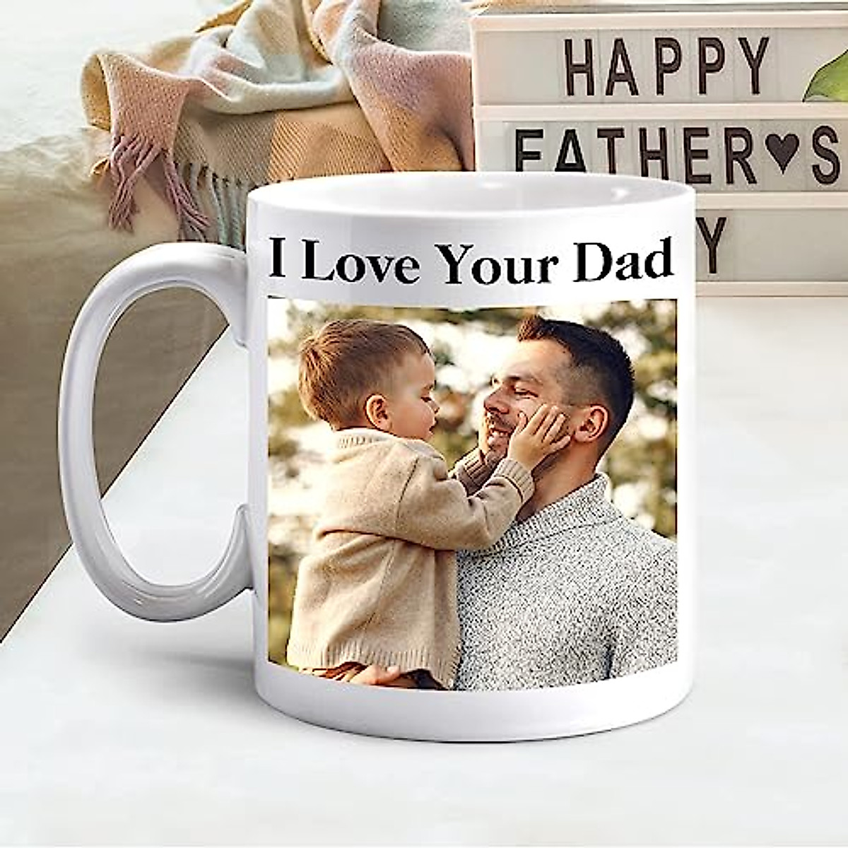 Custom Mug Personalized Photo Mug 11oz on Both Side Custom Mug with Your Picture, Logo, Text Personalized Coffee Mug Customized Gifts for Birthday Christmas Party Decoration 11oz White Wholesale