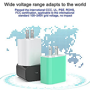 3 Pack Phone Charger 20W PD USB C Wall Fast Charger Adapter with 3 Pack 6.1FT Type C to Cable Compatible with Phone