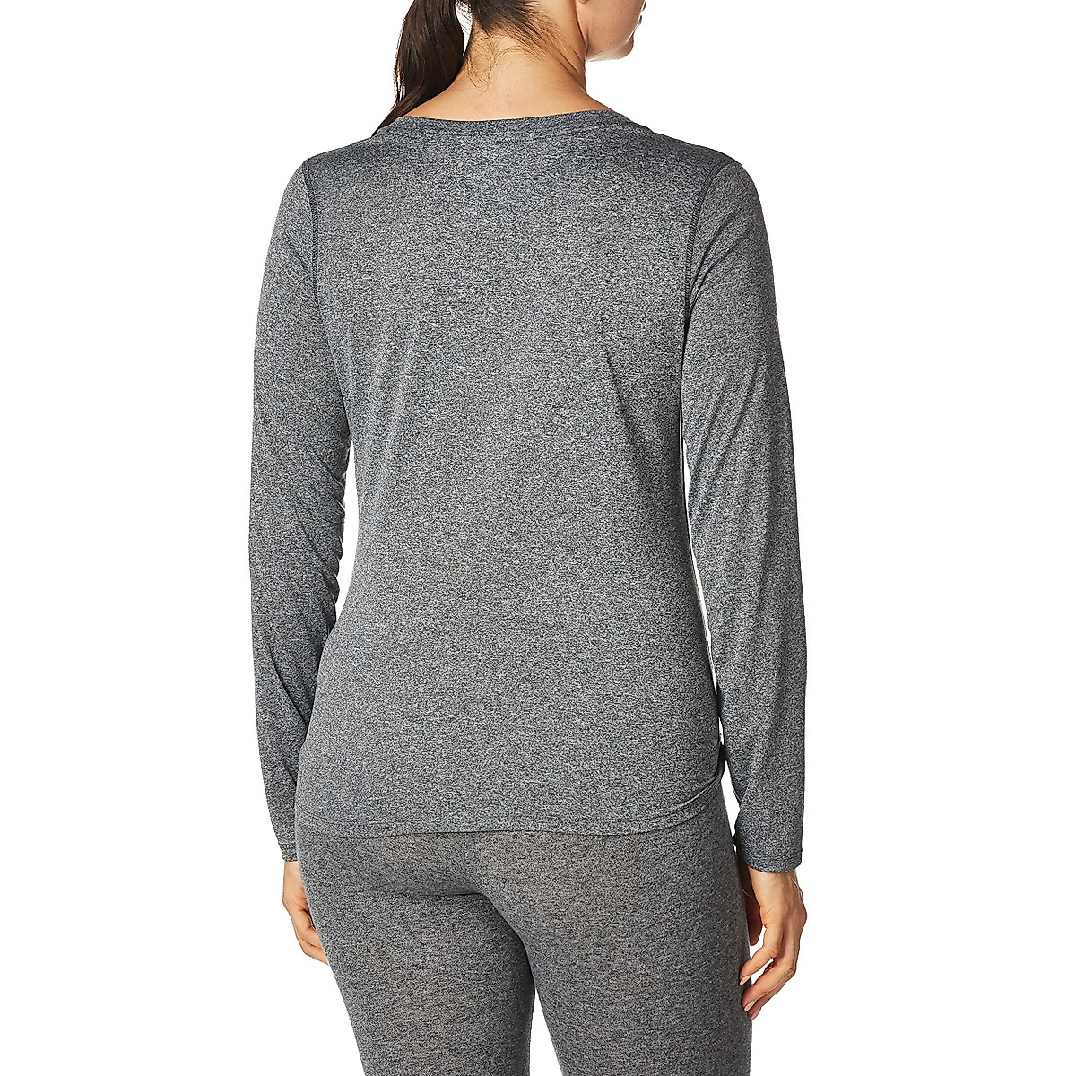 Hanes womens O9309 athletic shirts, Black Heather, Medium US