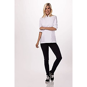 Chef Works Women's Lansing Chef Coat, White, Large