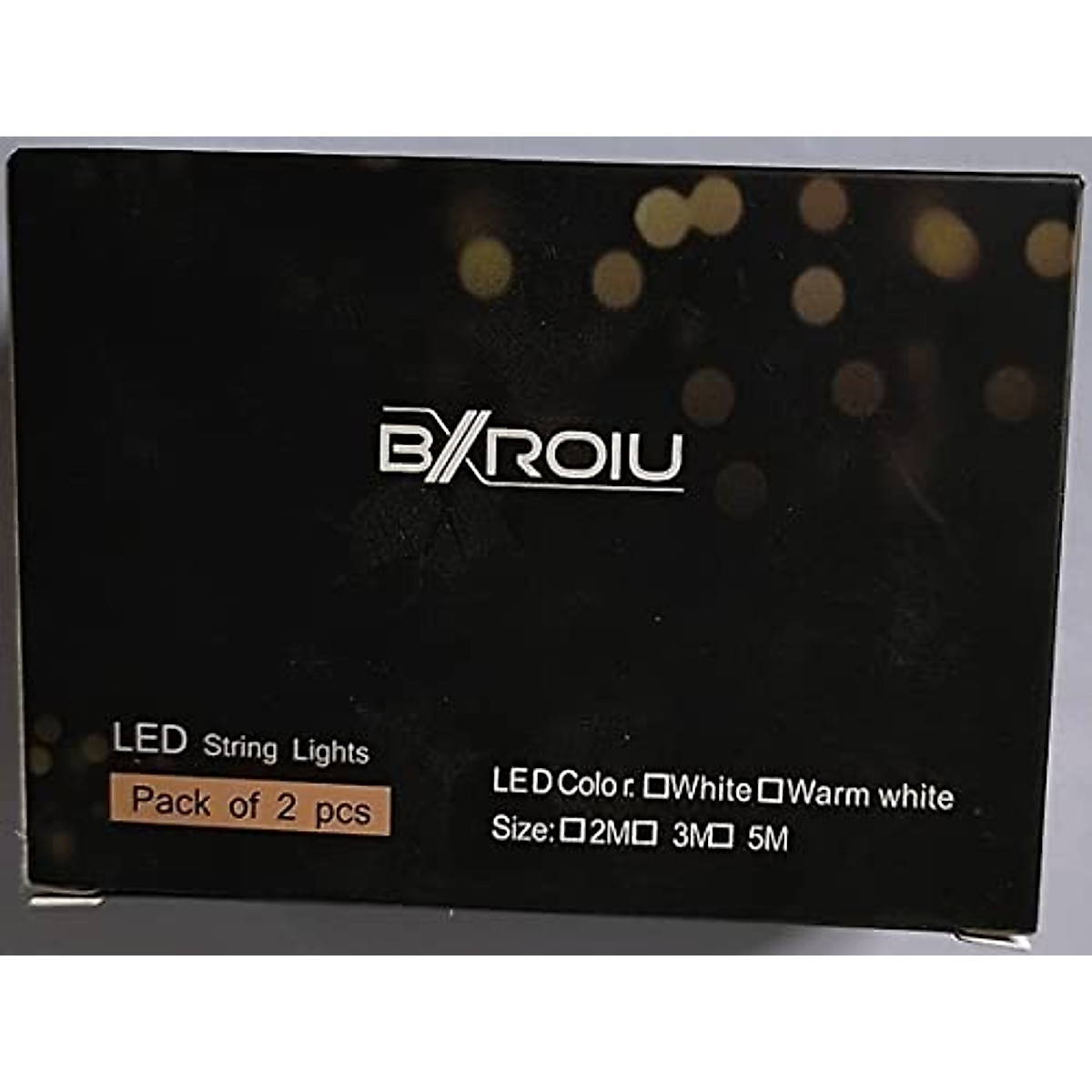 BXROIU 2 x 20LEDs Fairy Lights Battery Operated, Silver Wire 2 Mode Chains String Lights for Bedroom Christmas Party Decoration (warm white, 6.6)