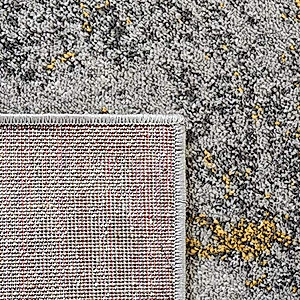 SAFAVIEH Adirondack Collection Accent Rug - 3' x 5', Grey & Yellow, Modern Abstract Design, Non-Shedding & Easy Care, Ideal for High Traffic Areas in Entryway, Living Room, Bedroom (ADR134H)