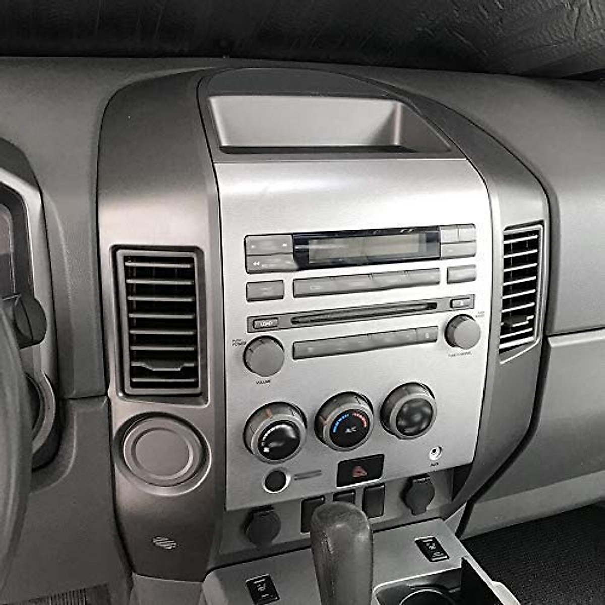 G-PLUS Center Dash/Radio Ac Bezel -W Spkr Bezel Compatible with 2004 2005 2006 OEM Nissan Titan/Armada 682578S800