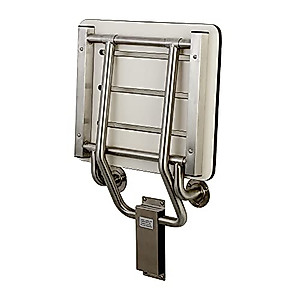 Kingston Brass KBSS1816 Adascape-Shower-Seat, Brushed Stainless Steel