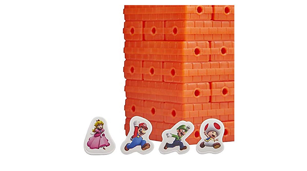 Hasbro Jenga: Super Mario Edition Game, Block Stacking Tower Game for ...