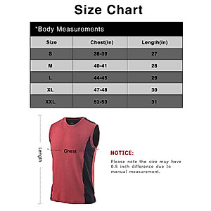 AMVELOP 4 Pack Men's Workout Tank Tops Sleeveless Quick Dry Gym Muscle Shirts Darkgray Navy Red Purple M