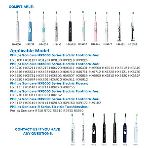 Replacement Philips HX6100 Charger for Sonicare HealthyWhite, Flexcare, HX6240, HX6240-05, HX6250, HX6530, HX6610, HX6610-05, HX6730, HX684a, HX686p, HX751v - 110V-240V Worldwide Travel Charger