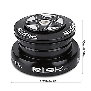 Bearing Headset Including Sealed Cartridge Bearings and Solid Aluminum Alloy Straight Tube Headset Frame