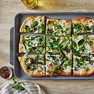 Caraway Non-Stick Ceramic Baking Sheet - Naturally Slick Ceramic Coating - Non-Toxic, PTFE & PFOA Free - Perfect for Baking, Roasting, and More - Large - Gray