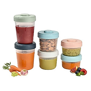 BEABA Clip Containers, Food Storage Containers, Baby Food Storage Containers with Lid, Baby Food and Toddler Snack Containers, Baby Essentials, Medium