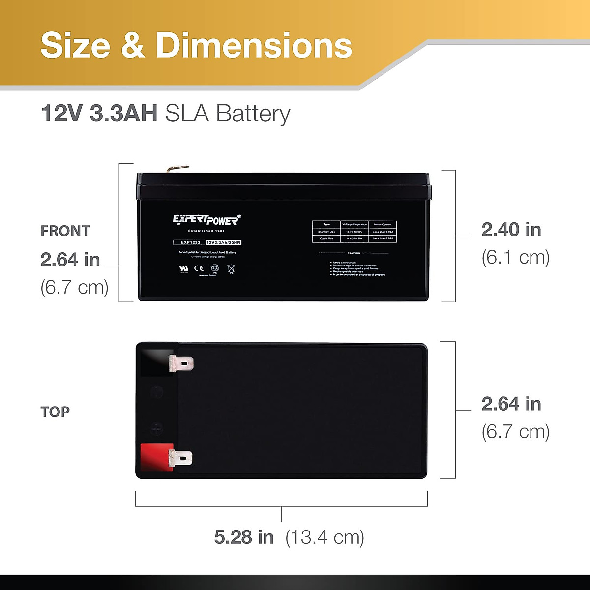 Replacement Battery for APC Back UPS ES 350