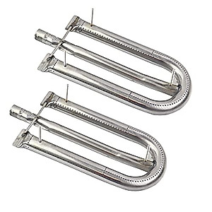Derurizy 12461 Stainless Steel Grill Burner Tube Replacement for American Outdoor 24NB, 24NG, 24NP, 24PC, 30NB, 30PC, 36NB, 36PC Gas Grill Models, 14 1/2" x 6 1/4", 3 Pack