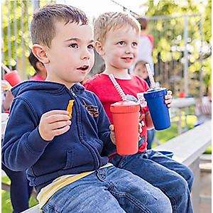 Re Play Made in USA - 6pk of 8.7" Replacement Straws for Re-Play Straw Cups - Reversible - No Pull Out Straight or Flexible Bend