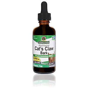 Nature's Answer Cat's Claw Inner Bark 2000 mg 2oz Extract | Supports Joint & Muscle Function | Gluten-Free, Alcohol-Free, Vegan, Kosher Certified & No Preservatives | Single Count