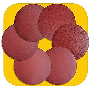 60 PCS 5 Inch NO-Hole PSA Aluminum Oxide Sanding Disc, Self Stick(10 Each of 60 100 150 180 240 400 Grit)