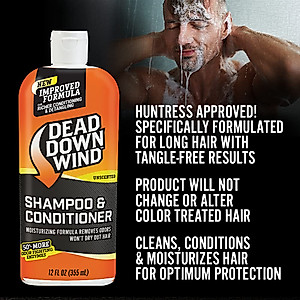 Dead Down Wind Shampoo & Conditioner, Unscented 12 oz