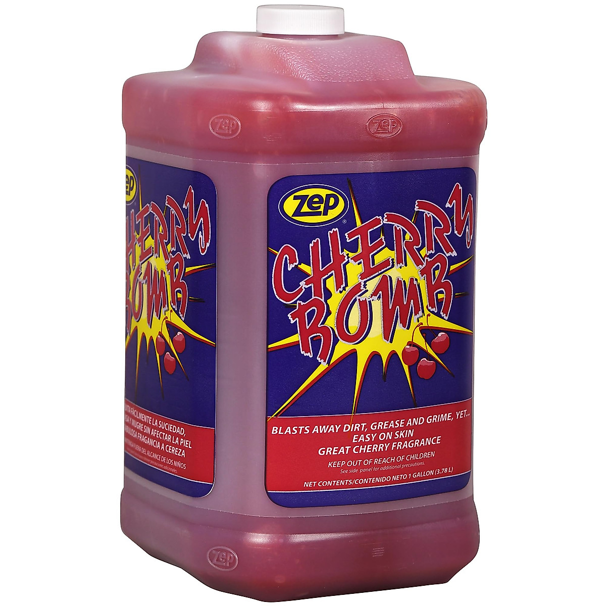 Zep Cherry Bomb Hand Cleaner - 1 Gallon (Case of 4) 95124 - Removes Stubborn Industrial Soils Such As Grease, Tar, Carbon, Asphalt, Inks, Resins, Paints and Adhesives
