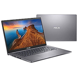 ASUS 14" VivoBook Laptop with Fingerprint Reader & Backlit Keyboard, FHD Display, Intel Core i3-1115G4, 12GB RAM, 512GB SSD, Webcam, HDMI, USB-C, Wi-Fi 5, Windows 11 Home, Grey