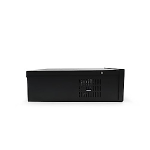 Heavy Duty Steel 18" x 18" x 5" DVR/PC Security Lock box with 16 Gauge steel walls, Exhaust Fan, Great electonics lock box for stores, gyms, classrooms, and any public place (BLACK, 15" x15"x5")