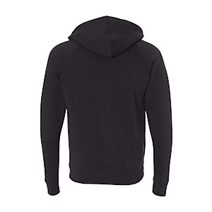 Independent Trading Co. - Special Blend Raglan Full-Zip Hooded Sweatshirt - PRM33SBZ - L - Black