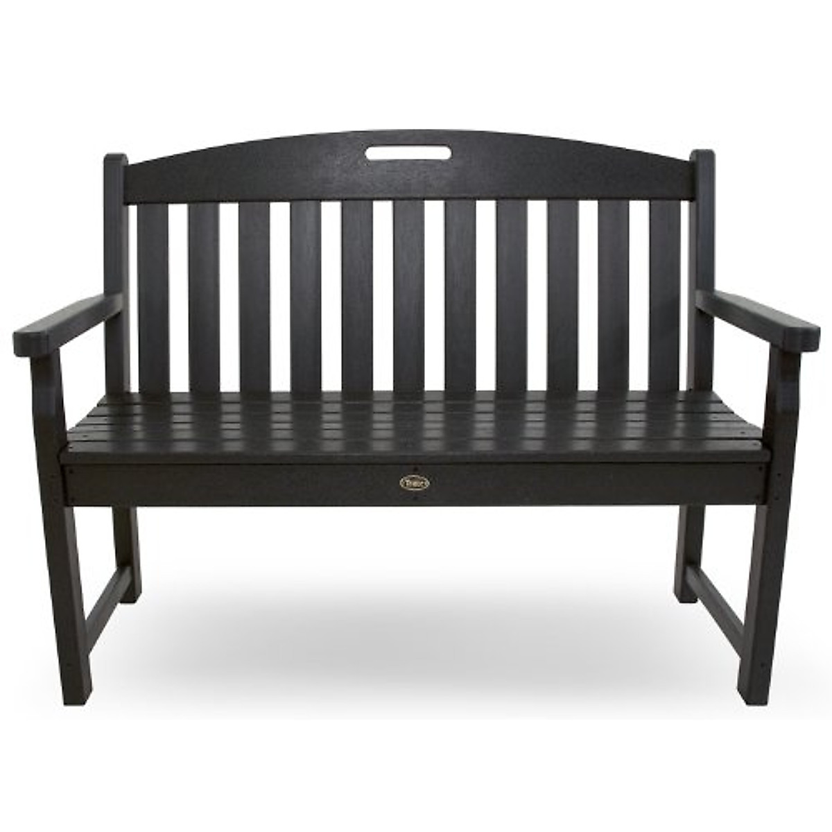 Trex Outdoor Furniture TXB48CB 48-Inch Yacht Club Bench, Charcoal Black