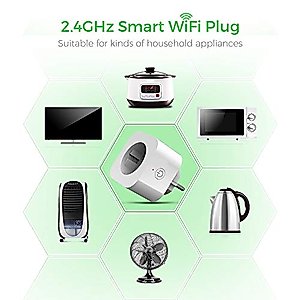 4PCS Elelight PE1004T Smart Sockets Remote Control Outlet with Timing Function,EU Plug