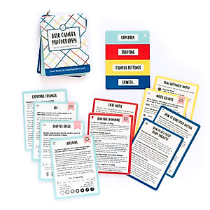 DSLR Cheat Sheet Cards for Canon, Nikon and Sony Cameras - Plastic Quick Reference Photography Cards | Camera Settings, Exposure & Manual Mode (Bright)