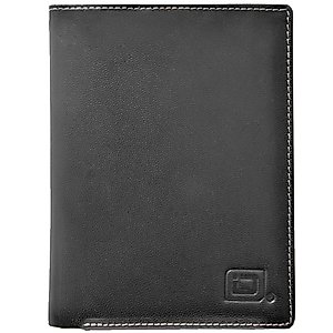 RFID Passport Wallet Travel Organizer - 2 Passport Holder - Slim Leather Bifold