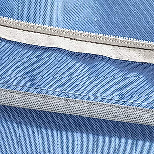 Classic Accessories Ravenna Water-Resistant 21 x 20 x 4 Inch Outdoor Back Cushion Slip Cover, Patio Furniture Cushion Cover, Empire Blue, Patio Furniture Cushion Covers