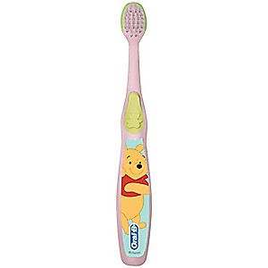Oral-B Baby Manual Toothbrush, Pooh Characters, 0-3 Years Old, Extra Soft (Characters Vary) - 1 Count