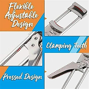 Master Opener Adjustable Jar & Bottle Opener, Adjustable Multifunctional Stainless Steel Can Opener Jar Lid Gripper, Manual Jar Bottle Opener Kitchen Accessories (1PCS)
