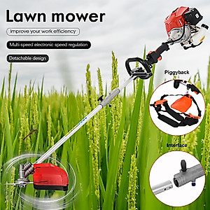 Worparsen Power Hedge Trimmers,52cc 5 in 1 Cordless Gas Hedge Trimmer, Gas Powered Brush Cutter Gas String Trimmer Hedge Trimmer Tree Cutter Pruner Pole Saw Hedge Trimmers
