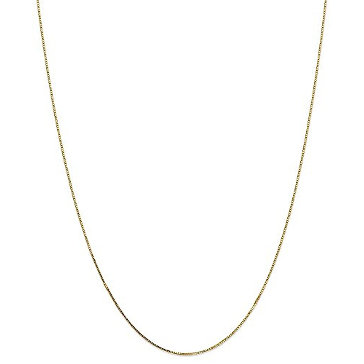 IceCarats 14K Yellow Gold 18 inch .7mm Box Chain Necklace 14K Yellow Gold - 0.7mm - 18 inch