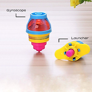 20 Pack LED Light up Flashing UFO Spinning Tops for Kids, Gyroscope Novelty Bulk Toys Goodie Boys and Girls Best Party Favors