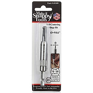Snappy Tools 9/64 Inch Self-Centering Hinge Bit #45109