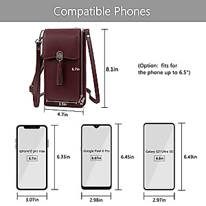 Pearl Angeli Small Crossbody Phone Bag RFID Women Wallet Cellphone Credit Card Purse with Adjustable Shoulder Strap