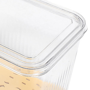 Box Food Containers Kitchen Fresh Container Fridge Toast Canister Toast Containers for Fridge Bread Storage Keeper Fridge Sealing Case Bread Holder Fruit Plastic Kitchen Supplies