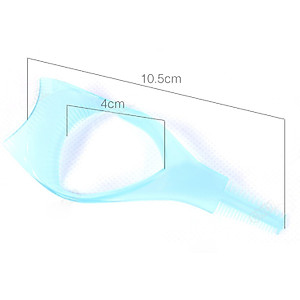 2pcs Eyelash Makeup Tool Upper Lower Eye Lash Mascara Guard Applicator Guide Helper with Eyelash Comb(Random Color)