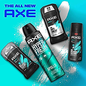 AXE Apollo Deodorant Spray 48 Hour Odor Protection Fresh Sage and Cedarwood Deodorant without Aluminum and without Residue, 4 Ounce (Pack of 4)