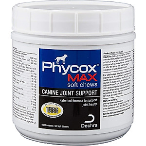 Dechra 192959807691 Phycox MAX Canine Joint Support Soft Chews 90 Count