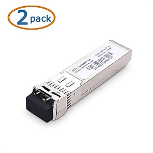 Cable Matters 2-Pack 10GBASE-SR SFP+ to LC Multi Mode 10G Fiber Transceiver Modular for Cisco, Ubiquiti, TP-Link, Huawei, Mikrotik, Netgear, and Supermicro Equipment