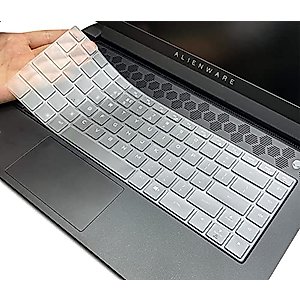 Keyboard Cover for Dell Alienware M15 R6 & M15 R5 Gaming Laptop, Dell Alienware X16 M16 M1, Dell Alienware x15 R1 & x17 R1, Dell G16 7630 7620 Gaming Laptop Keyboard Skin Cover Protector, TPU