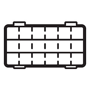 Flambeau Outdoors 2003 Fishing Tackle Box - Includes 15 Dividers, 18 Compartments, Clear Tackle Box Fishing Lure Organizer, Tuff Tainer Tackle Box with Zerust Anti-Rust Dividers