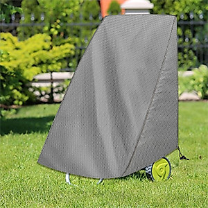 Aaaspark Veranda Patio Free Standing Portable Garden Hose Reel Cover,Protect Your Hose Reel and Prolong Its Life(25.9" x24.8" x 34.6")