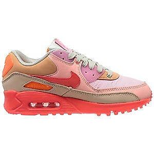 Nike Women's Air Max 90, Bright Crimson/Pure Platinum, 10.5