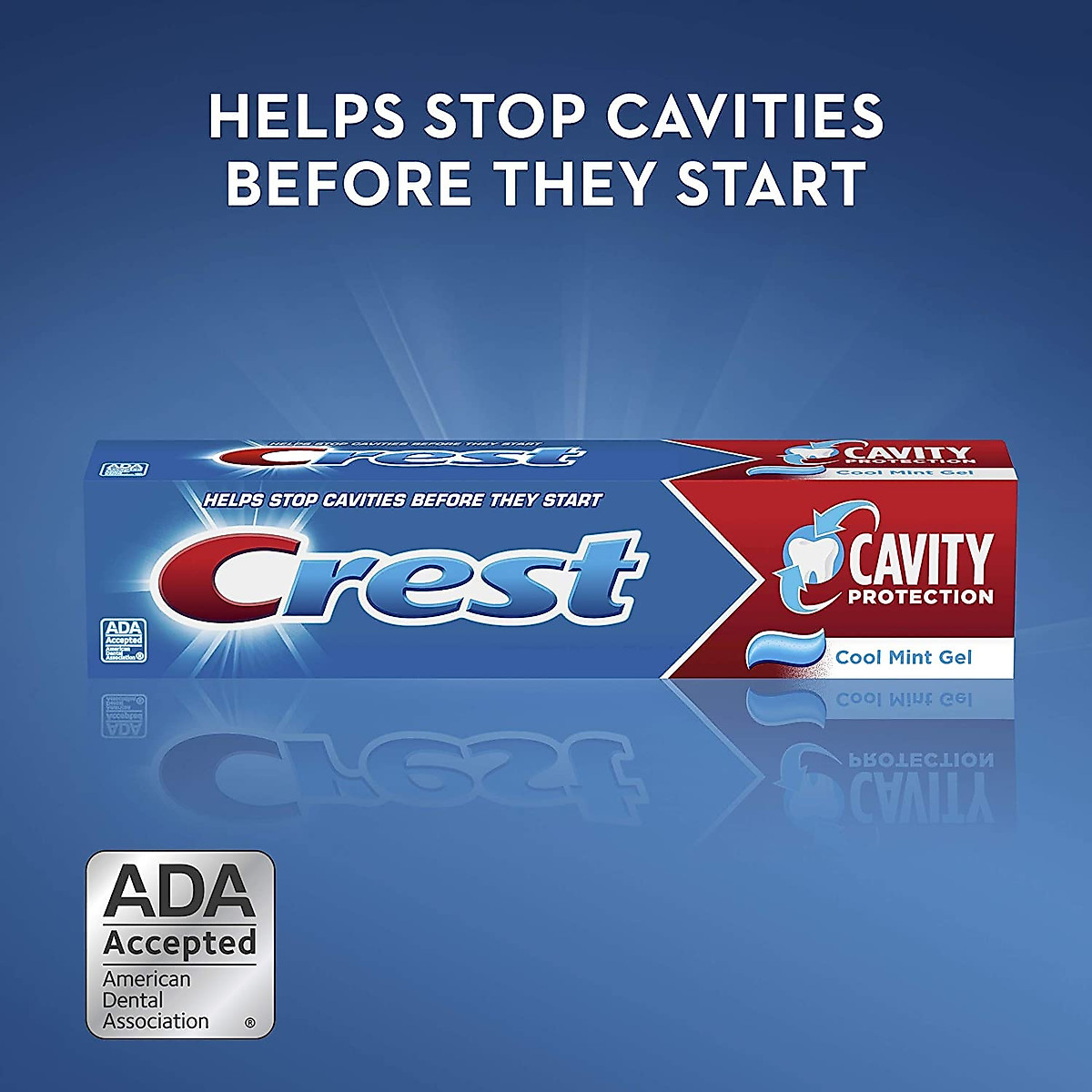 Crest Cavity Protection Toothpaste Gel Cool Mint 8.20 oz (Pack of 7)