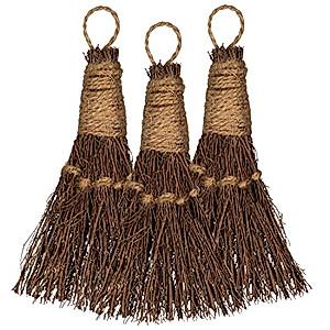 Cinnamon Broom 6" - Cinnamon Broomstick Scented 3 Pack -Mini Broom - Witches Broom Decor for Halloween - Cinnamon Broomstick - Mini Broomstick